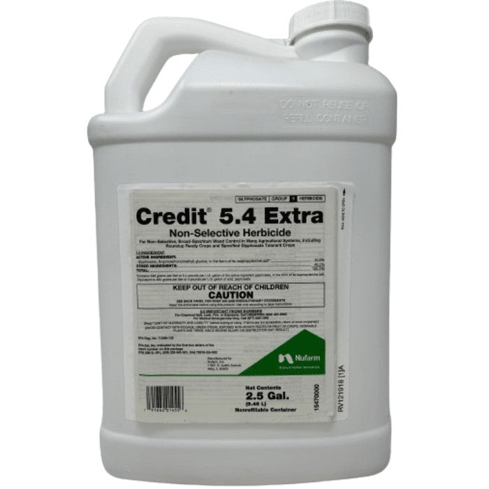 Credit 5.4 Extra | Glyphosate | 2.5 Gallon Size – Chemical Warehouse