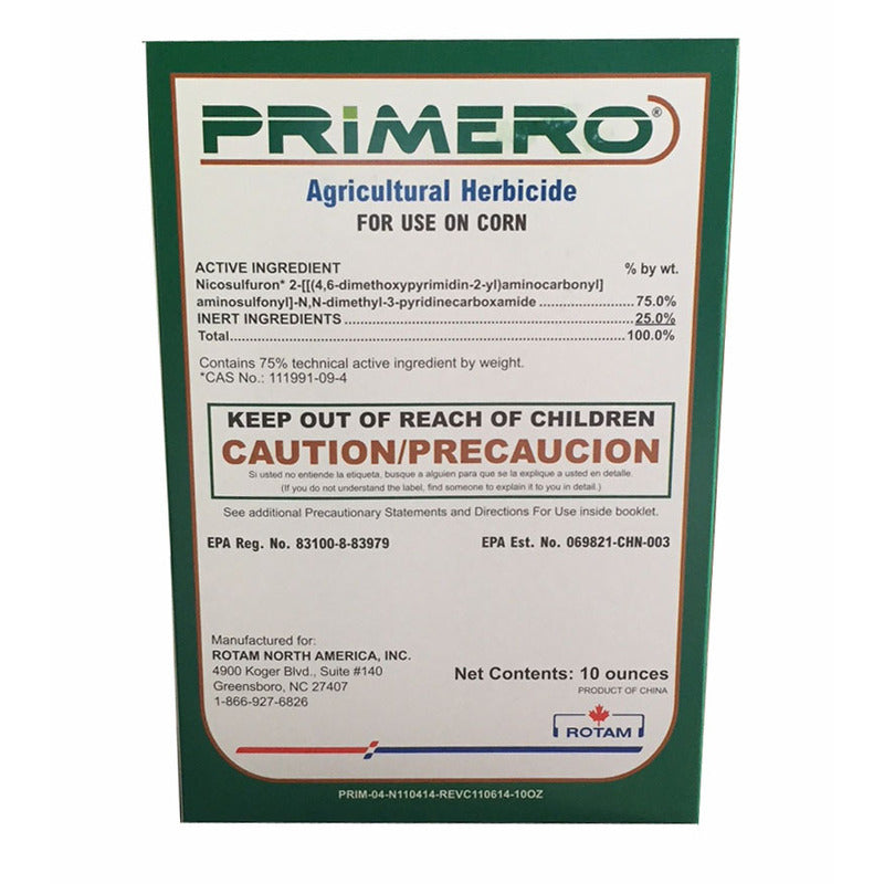 Primero Herbicide | Nicosulfuron 75% | 10 Ounce Size – Chemical Warehouse