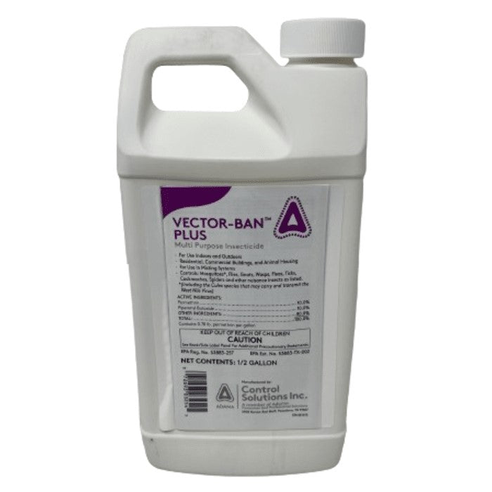 Vector-Ban Plus Insecticide | Permethrin, Piperonyl Butoxide | 1/2 Gal ...